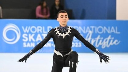 João Cruz de bronze ao peito na Argentina - Patinagem