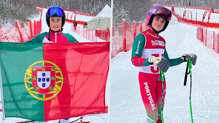 Emeric 32.º e Nahia 48.ª em Esqui Alpino - Diversos