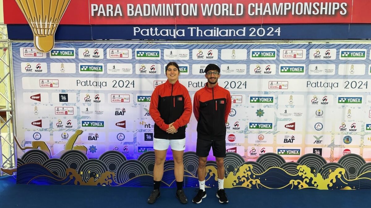 Beatriz em 5.º e Diogo no 17.º lugar em Parabadminton - Desporto Adaptado