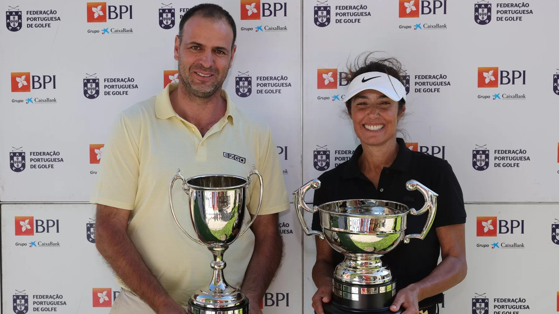 Sofia Paiva e Luís Macedo campeões nacionais Mid-Amateur - Golfe